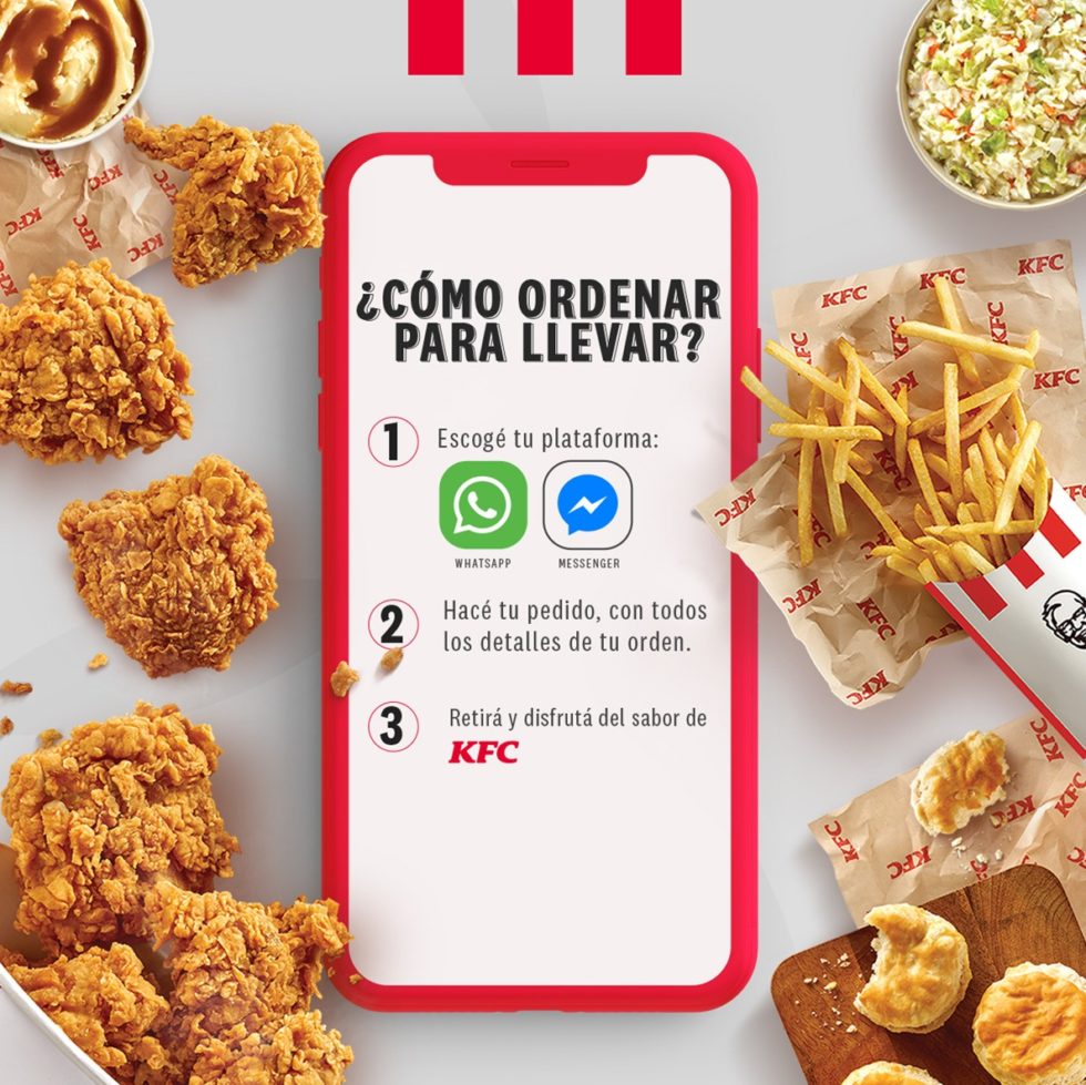 KFC habilita pedidos por WhatsApp y Facebook Messenger - Revista MJ
